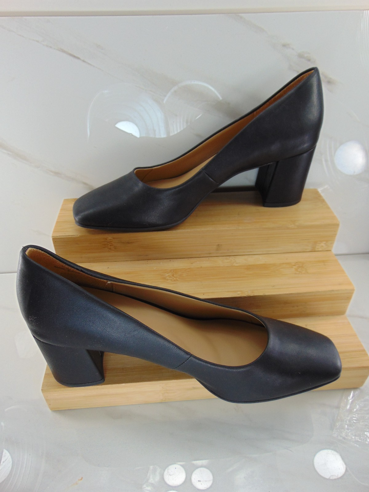 Naturalizer Warner Pump Black CHIP TOE HIGH HEEL PUMP NEW NEVER WORN 10 ...