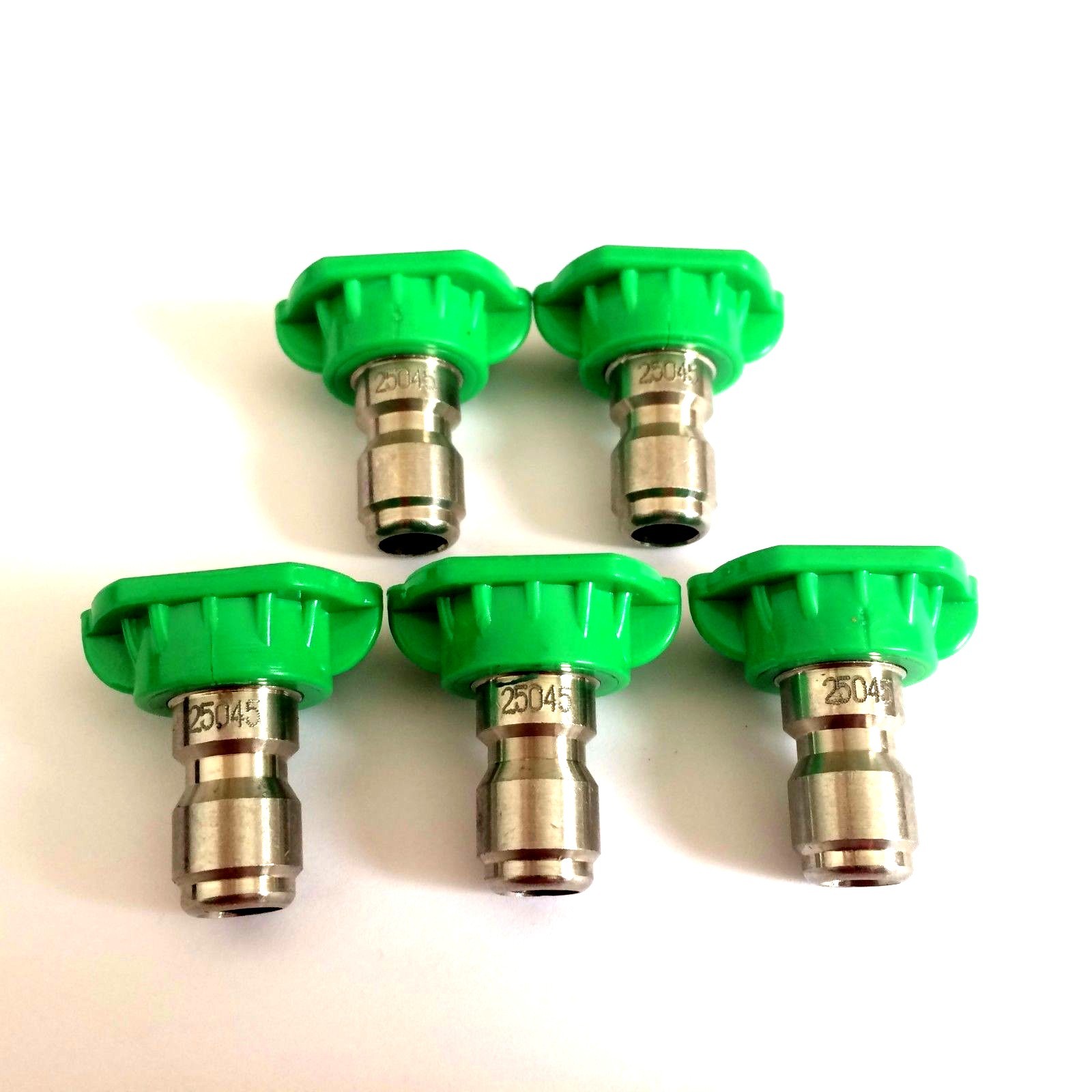 5 Pcs Pressure Washer 25 Degree Green Nozzle Spray Tip 4500PSI | eBay