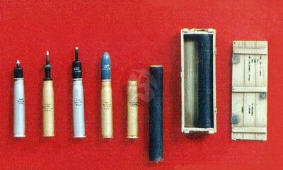 Verlinden 1/35 105mm NATO Tank Ammo Shells, Cartridges & Open / Closed ...
