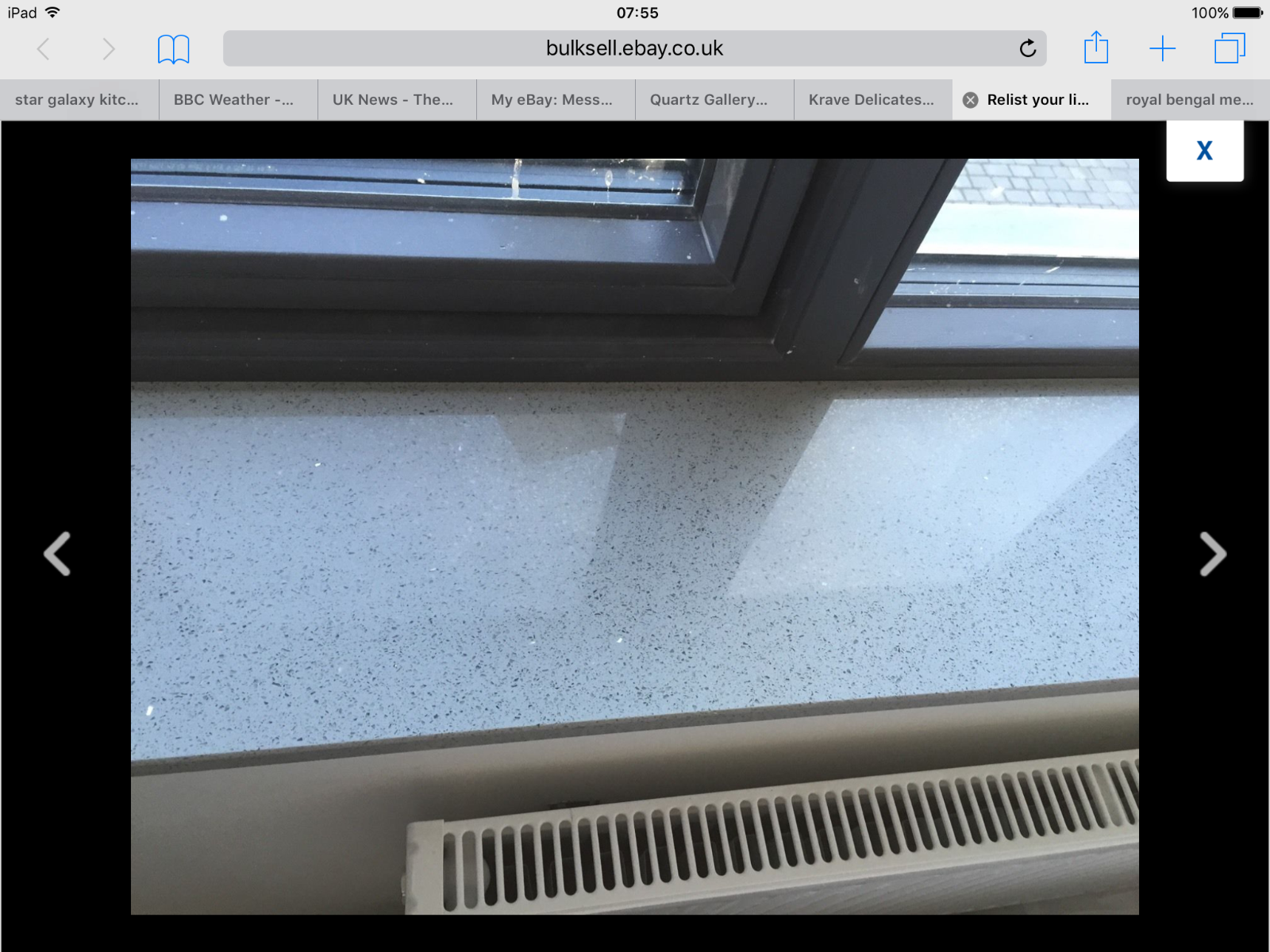 Quartz Granite Window cill Sills sill custom made conservatory orangery ...