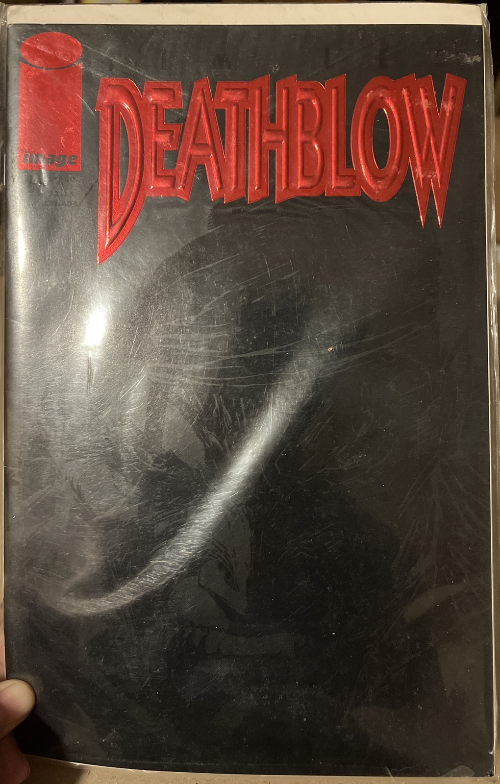 Deathblow #1 graphic Comic Book Jim Lee May 1993 Red Foil Logo (Storm ...