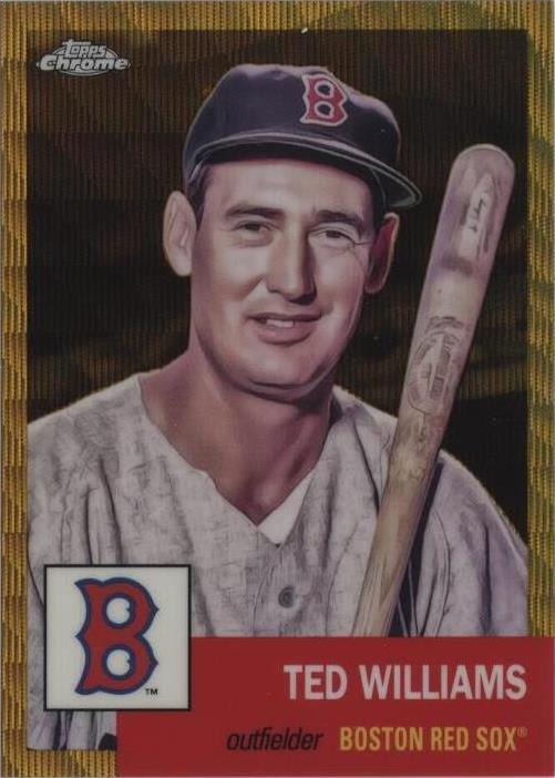2022 Topps Chrome Platinum Anniversary - Ted Williams #89 Gold Wave ...