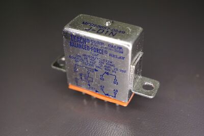 J-D1N-300M Leach Corp Relay With Gasket 2PDT 12A 28V 1.01" x 0.51" x 1. ...