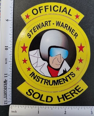Official Stewart-Warner Instruments Sold Here Vinyl Decal Sticker 4486 ...