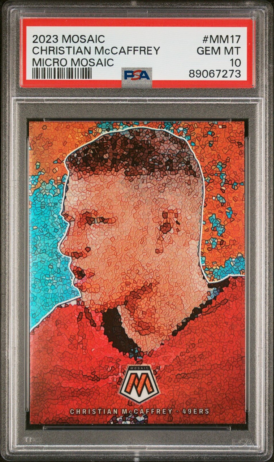 Christian McCaffrey 2023 Mosaic #MM-17 Micro Mosaic /(SSP) Price Guide ...