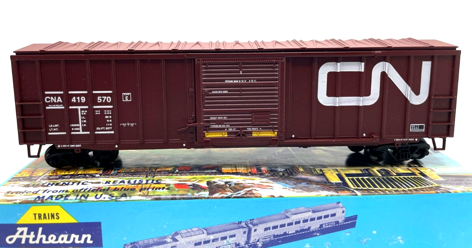 HO RAIL RUNNER CUSTOM CARS / ATHEARN 277-1 50' RAILBOX BOXCAR CANADIAN ...
