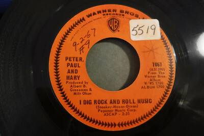 Peter, Paul, & Mary, I Dig Rock & Roll / Great Mandella, Warner Bros ...