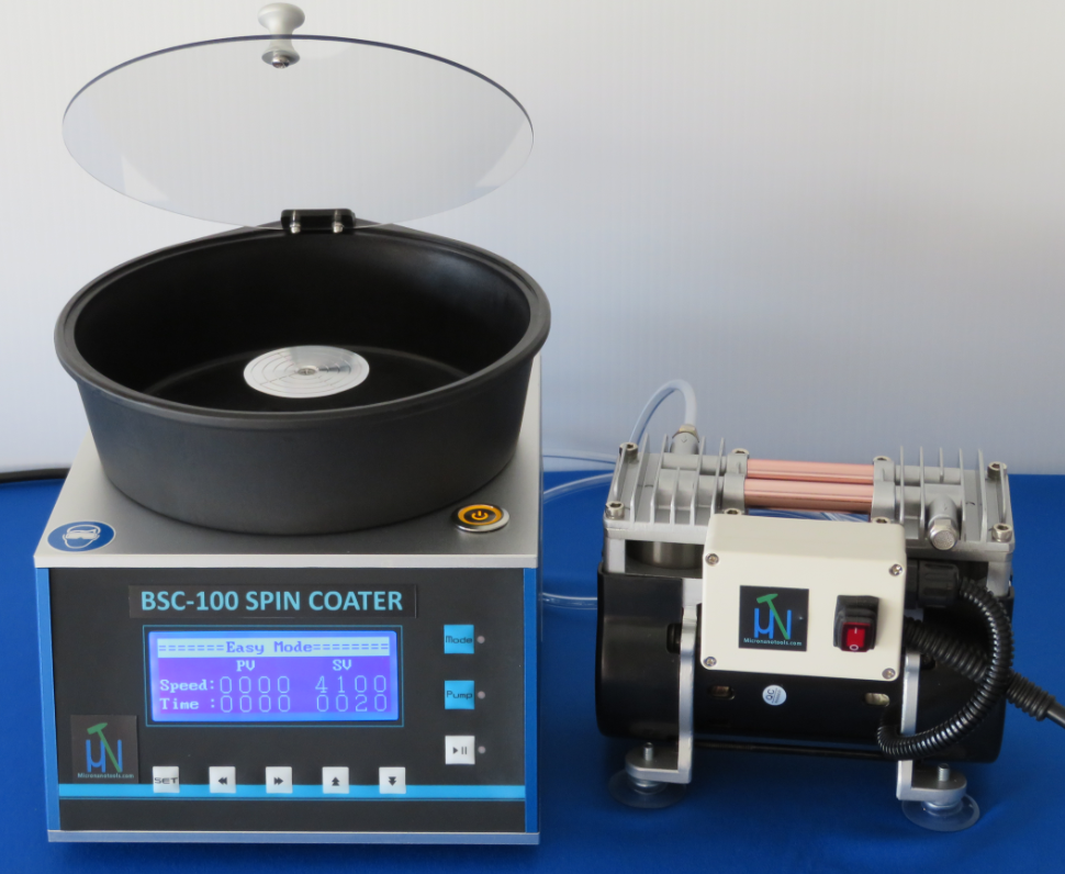 BSC-100 Spin Coater - Inclu. a Vacuum pump, 3 vacuum chucks & 2 Years ...