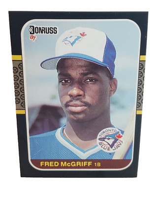 1987 Donruss Fred McGriff #621 Rookie Rookie Card HOF Toronto Blue Jays ...