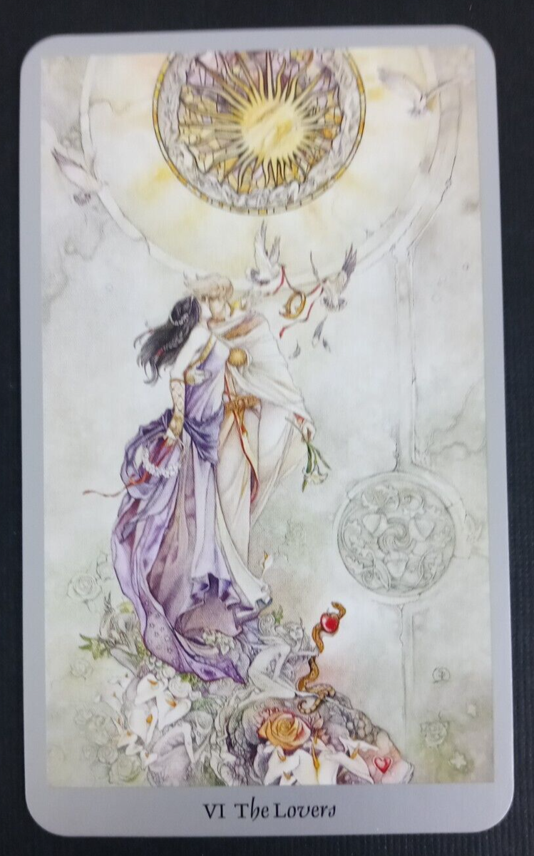 Shadowscapes Tarot Lovers Golden Art Nouveau Shadowscapes Tarot By