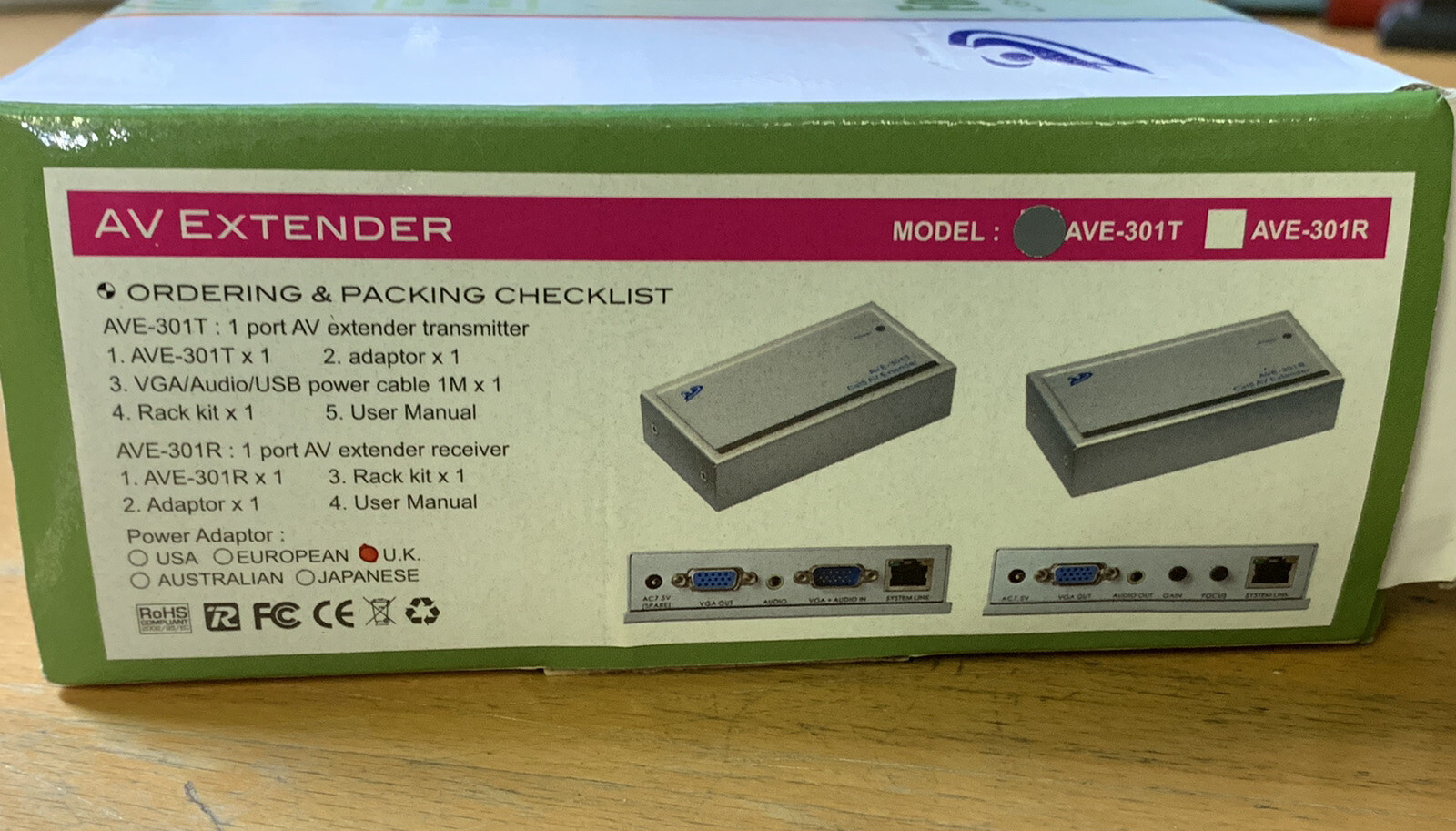 DATABAY AVE-301T CAT5 AV EXTENDER TRANSMITTER | eBay