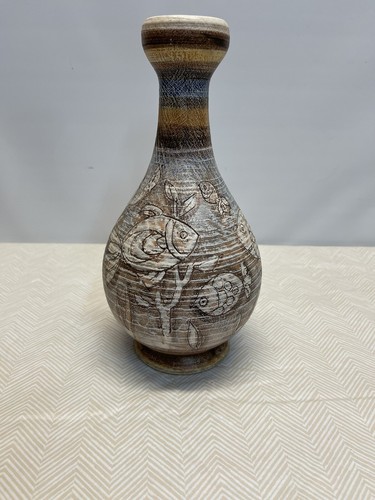 Fenice Albisola Pottery Vase Gorgeous Work,Fish In The Design Vintage ...