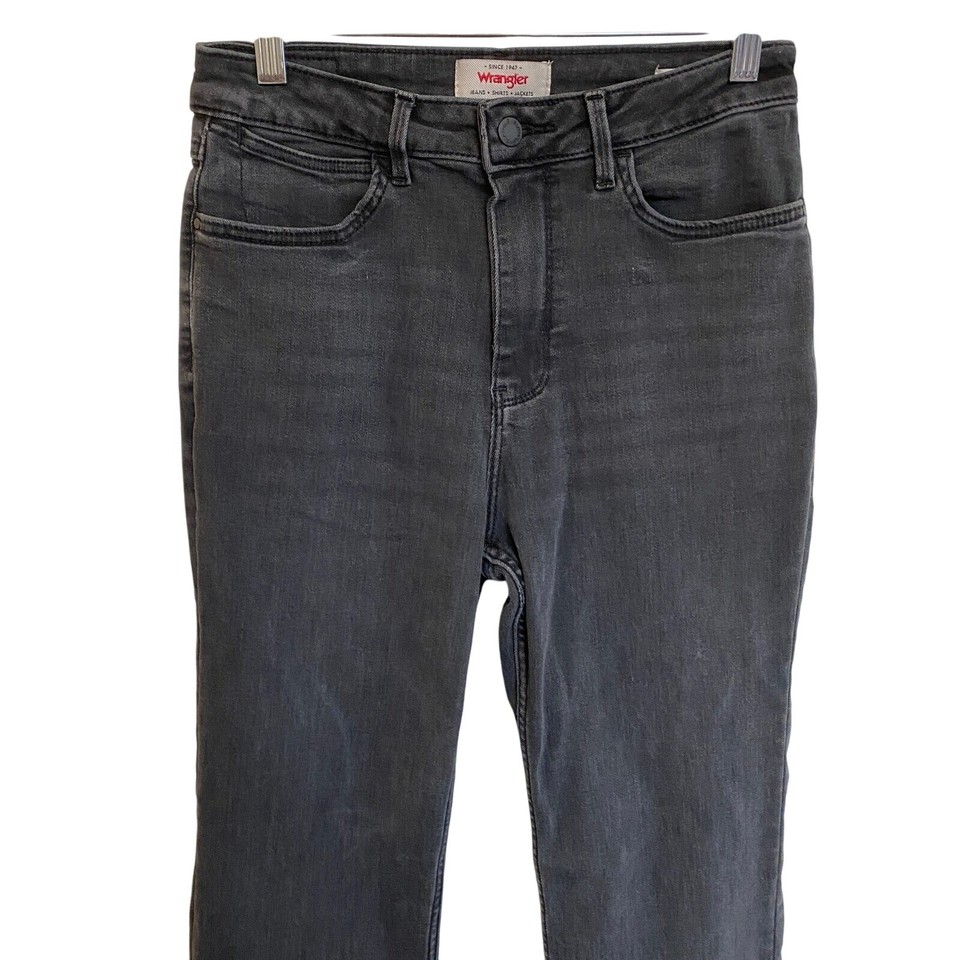 Wrangler Women's Vintage High Rise Straight Crop Raw Hem - 8 EUC | eBay