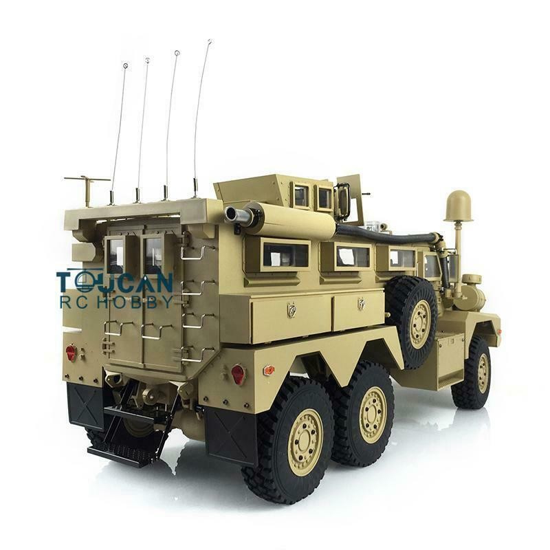 HG 1/12 6*6 RC Car MRAP Vehicle 16CH Radio Explosion Proof Car W/ ESC ...