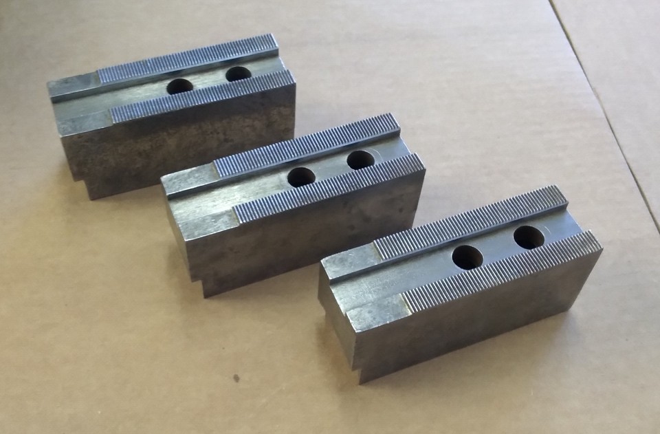 3 PC. SOFT CHUCK JAW KT-10200F CUT 4.5"X 2"x 1.5" For 10" CHUCK | eBay