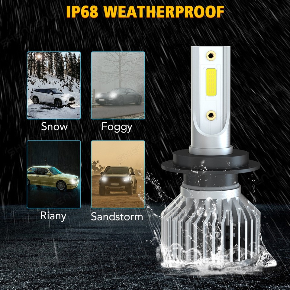 Combo White 6x LED Headlight Hi Low Beam Fog Light Bulbs For BMW 328i ...