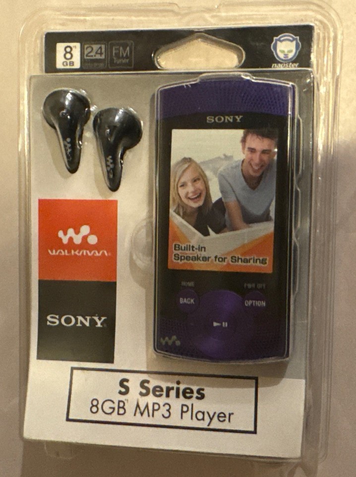 NEW/ SONY Walkman S Series NWZ-S544 8gb Purple MP3 DIGITAL MEDIA PLAYER ...
