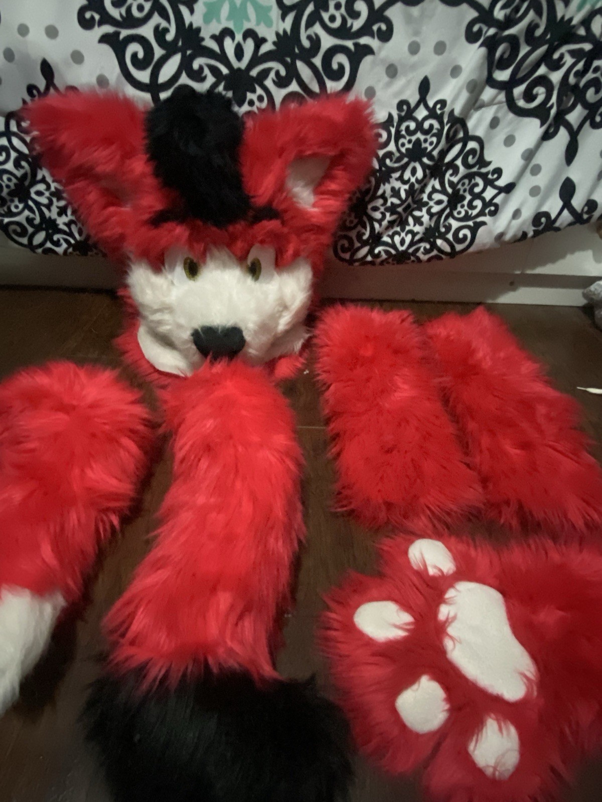 Fox Fursuit Partial With Arm Sleeves two Tails And On… - Gem