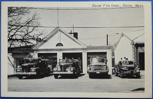 Dover, MA. Dover Fire Dept. Postcard | eBay
