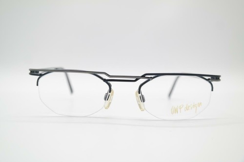 Lunettes Monture Halbrand Vintage OWP Design 8512 Bleu Métallique NOS ...