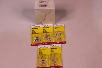 (5-5pk)- Bussmann 25-Amp 32-Volt ATM Blade Mini Automotive Fuse BP/ATM ...