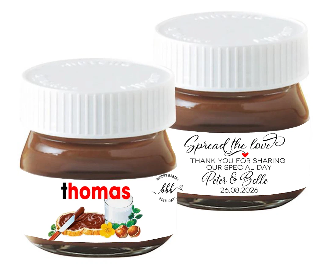 Nutella Jar Label