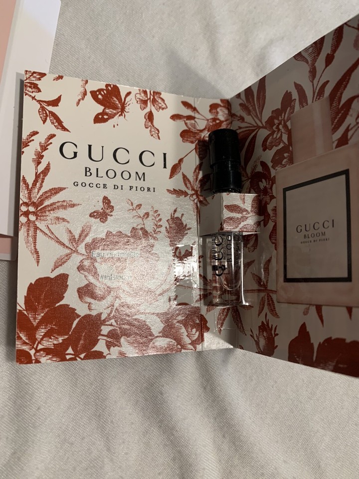 New! Gucci Bloom edt Sample 1.5ml + R Lauren Romance EDP Sample 1.2 ...