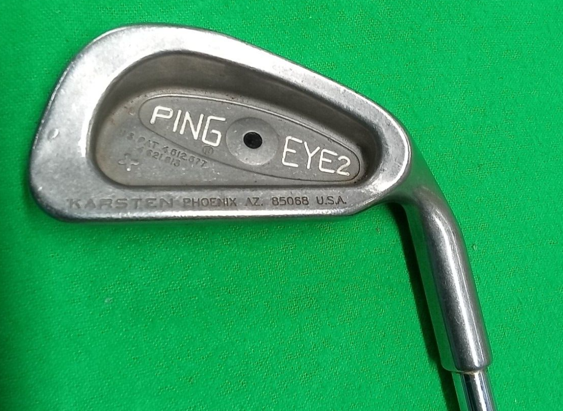 EXCELLENT! Ping Eye 2 Iron Set Black 8 Clubs 3-W (Serial #'s Match 3-9 ...