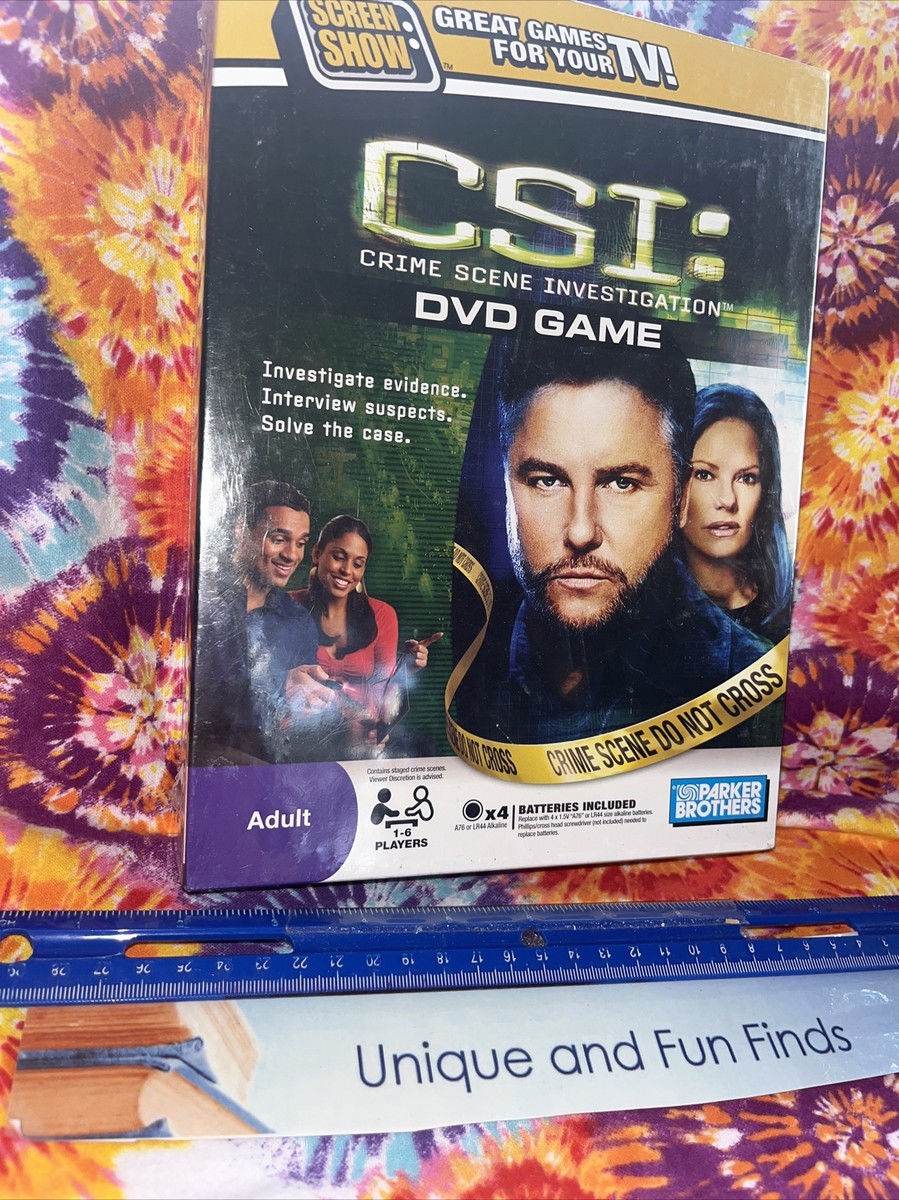 Csi Dvd Game 2004 CSI The Crime Game Sealed 895193037601 On EBid