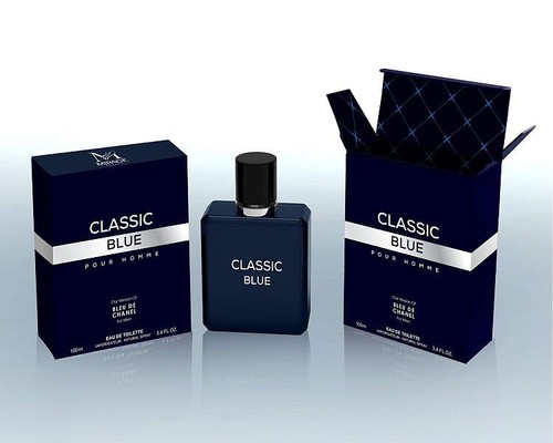 CLASSIC BLUE POUR HOMME designer EDT cologne 3.4 oz spray by MCH Beauty ...