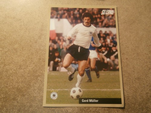 GERD MULLER, RARE FOOTBALL GOLDEN TRADING ROOKIE CARD, COLLECTOR (JT29 ...