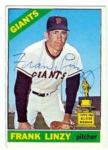 Frank Linzy autographed Baseball Card Giants 1966 Topps #78 All Star ...