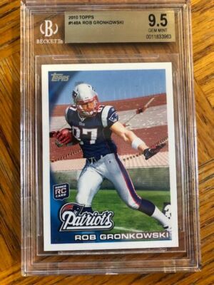 2010 Topps Football Rob Gronkowski Rookie Card RC #148 BGS 9.5 Gem Mint ...