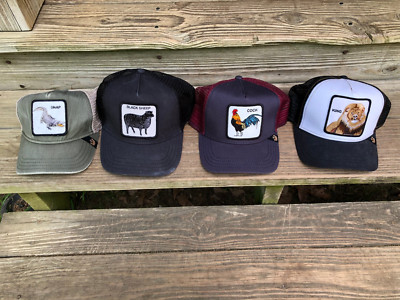 gorin bros hat cap lot of 4 cock rooster black sheep snap Crocodile ...