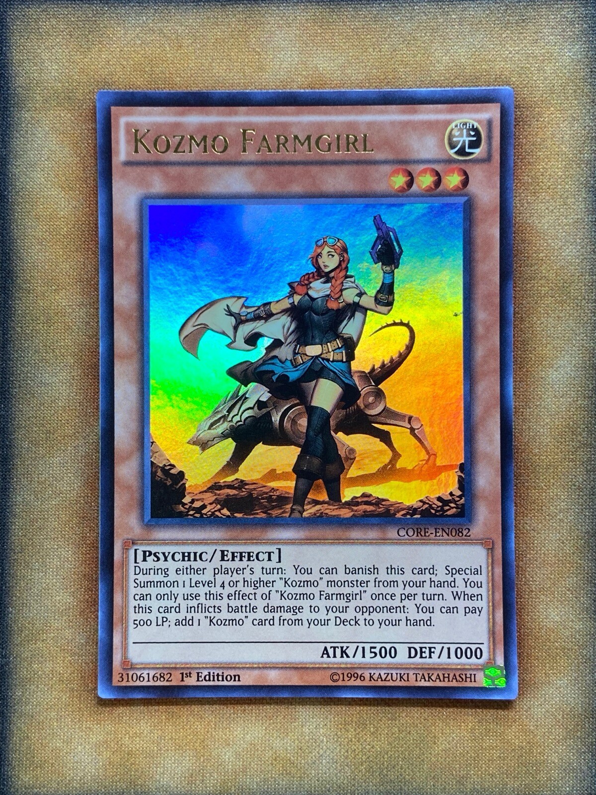 Yugioh Kozmo Farmgirl CORE-EN082 Ultra Rare 1st Ed NM | eBay