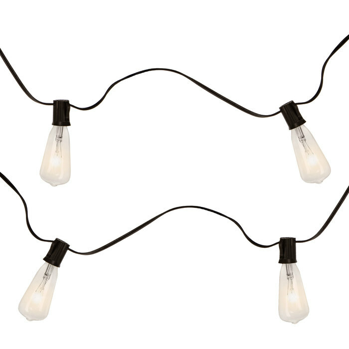 True Living LED Edison Bulb String Lights 10 count 6.5 feet Indoor ...