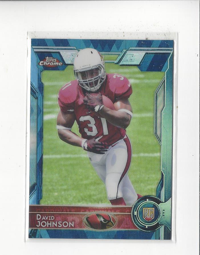 2015 Topps Chrome Diamond Refractor #177 David Johnson Rookie Cardinals ...