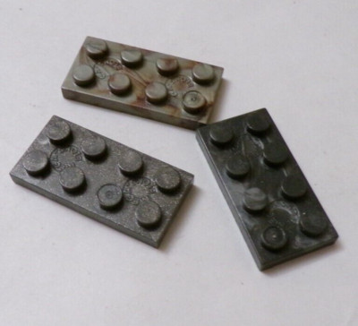 Mega Bloks x3 Mottled Gray, Different Shades 2x4 Plates (021-57) | eBay