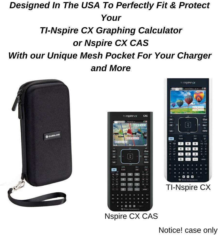 Case Fits Graphing Calculator Texas Instruments TI Nspire CX/CX II/CX ...