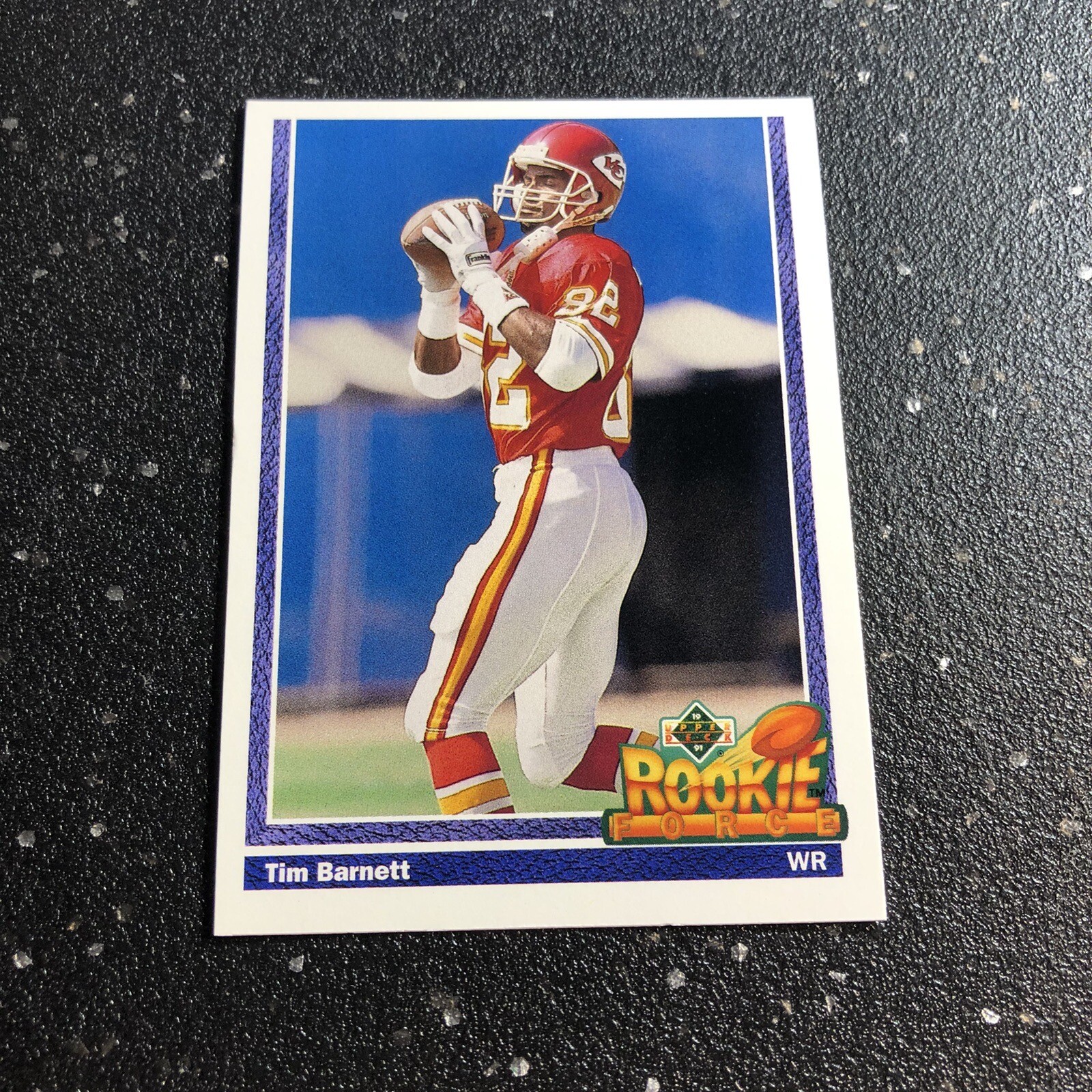 Tim Barnett RC 1991 Upper Deck Football #603 NFL Kansas City Chiefs WR ...