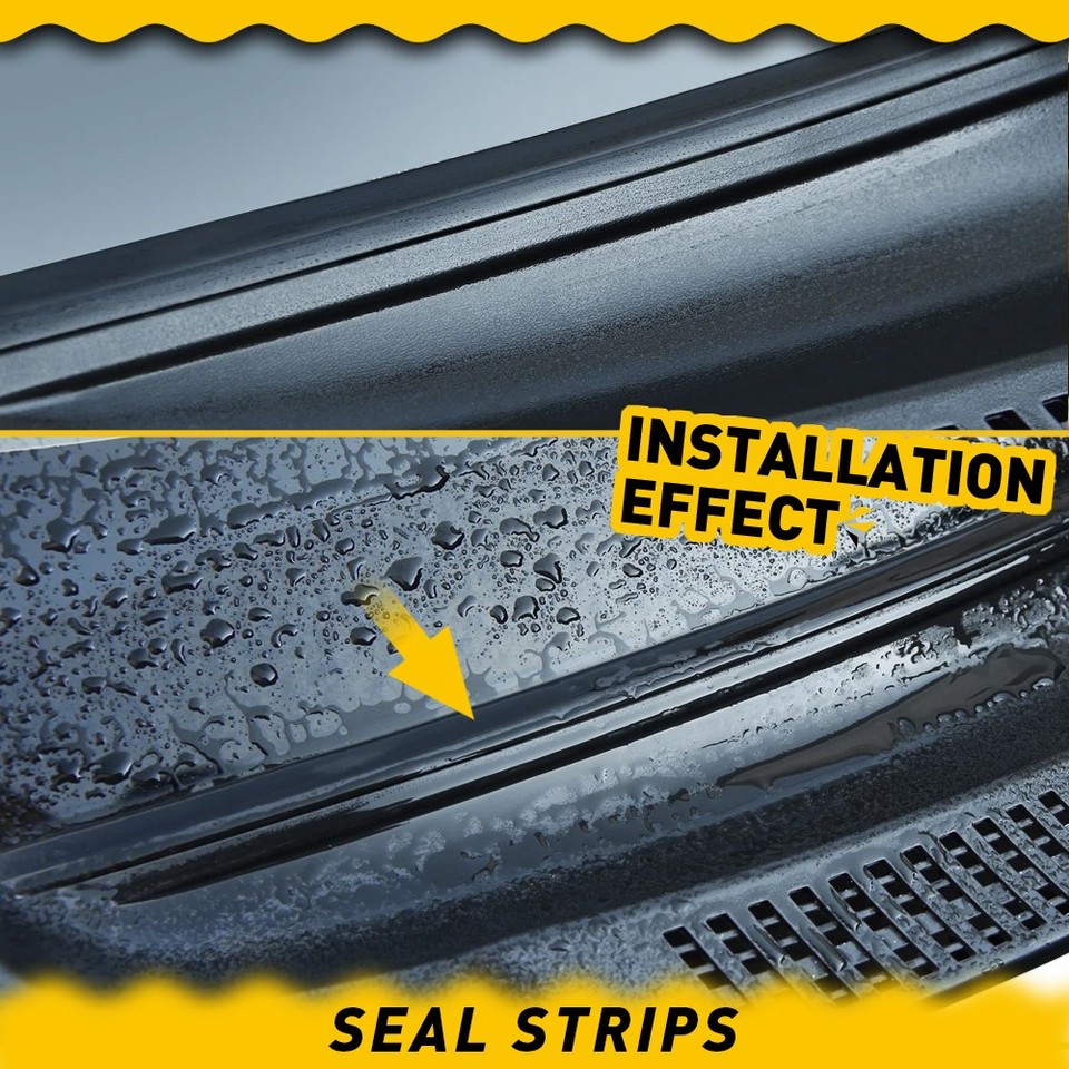 Car Ageing Rubber Seal Under Front Windshield Panel Sealed Strip Car ...