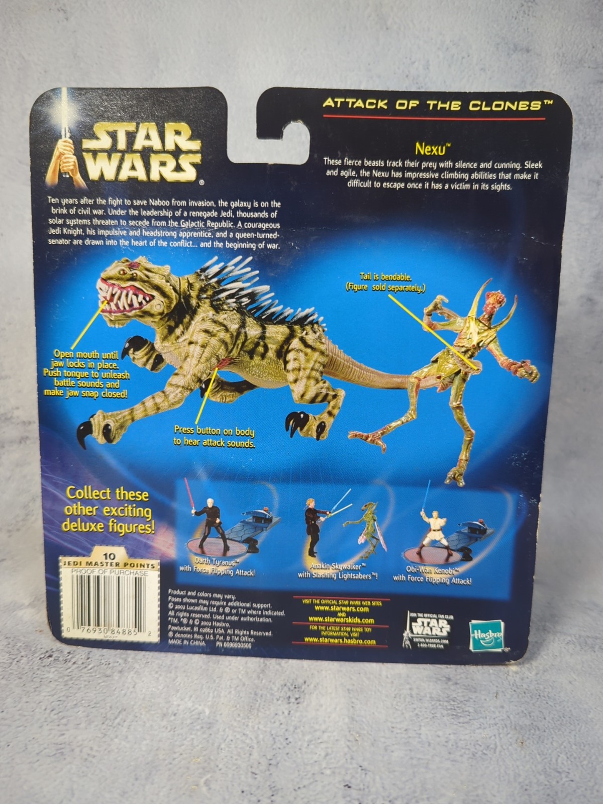 Star Wars Attack of the Clone Nexu Beast Action Figure 2002 Hasbro NEW