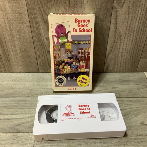 Barney Goes to School (Video, VHS 1990 Release). Barney Home Video ...