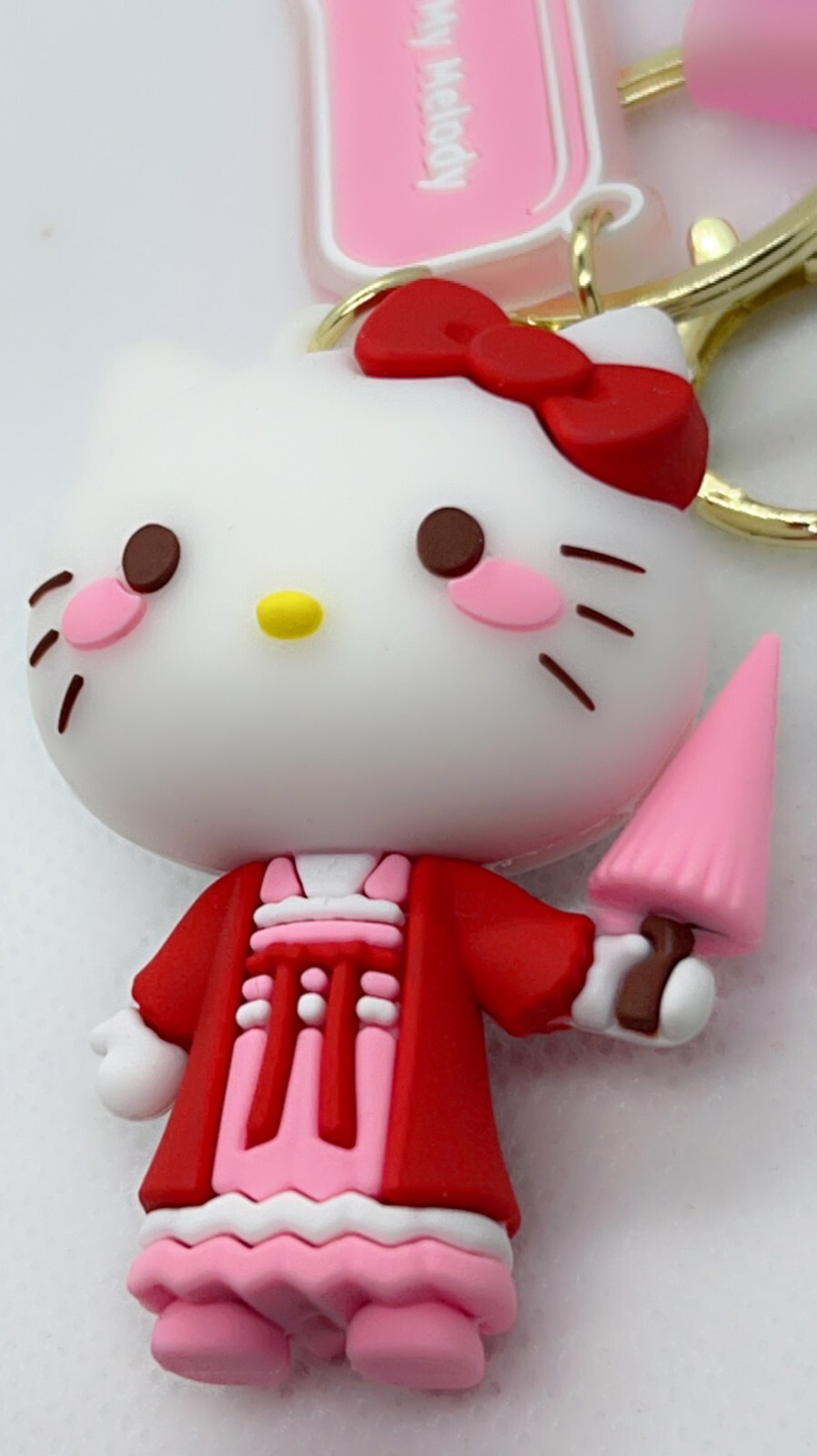 Hello Kitty Keychain Keyring Kawaii Pendant CHINESE traditional sanrio ...