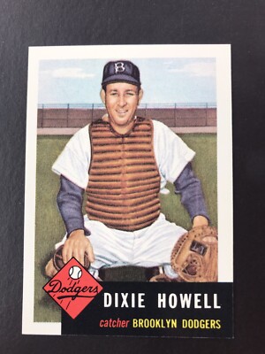 1991 TOPPS - 1953 TOPPS ARCHIVES - REPRINT # 255 DIXIE HOWELL ...