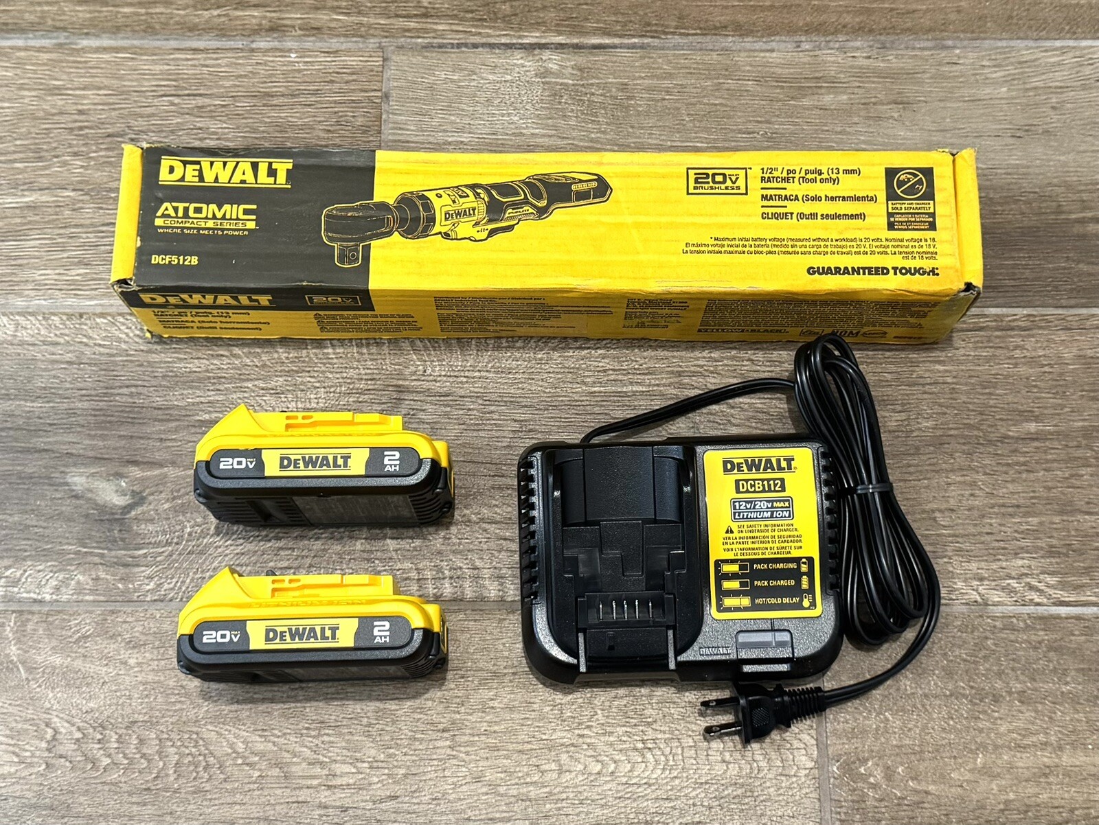 DeWalt DCF512B 20V ATOMIC COMPACT SERIES MAX 1/2" Brushless Ratchet Kit ...