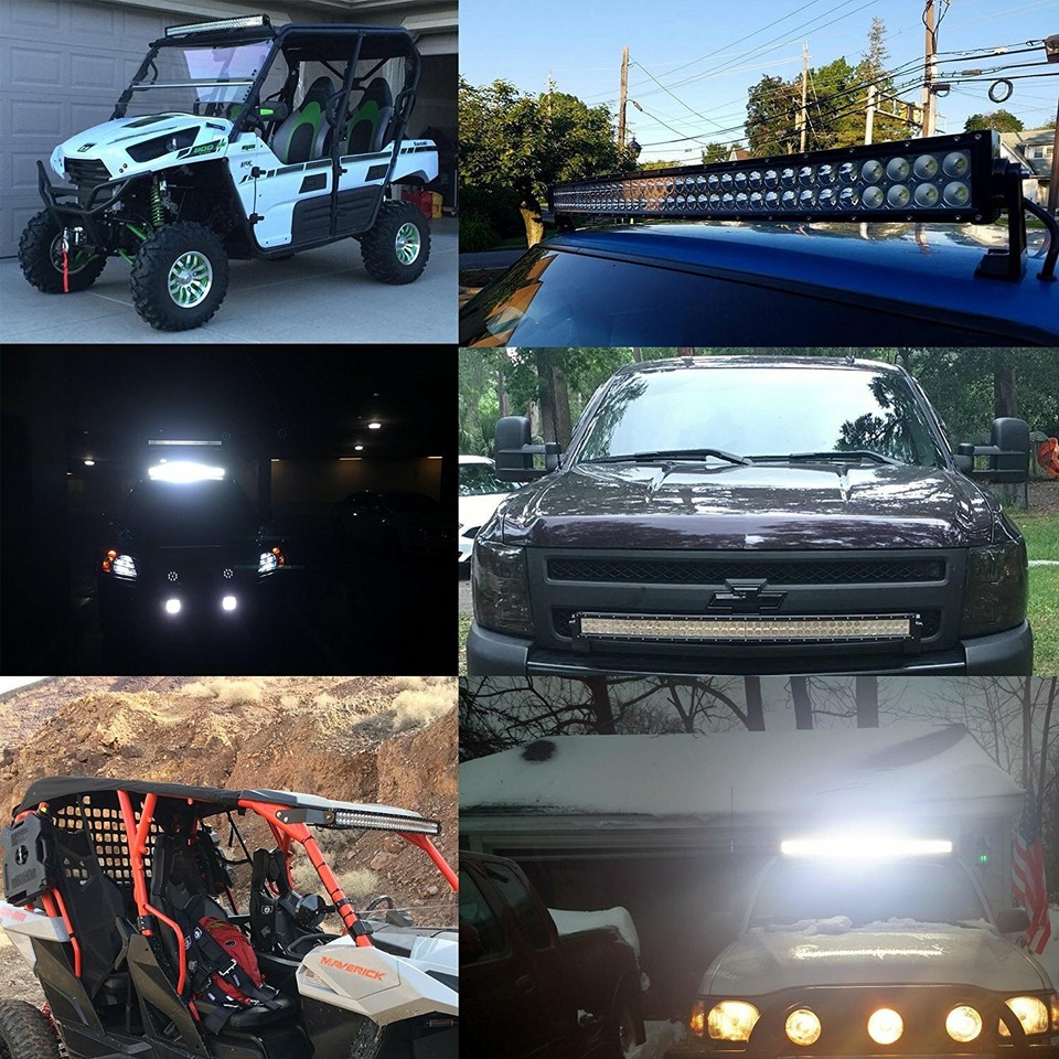 for YAMAHA Rmax 1000 2&4 Seat 40/42 inch Upper Curved LED Bar Lights ...