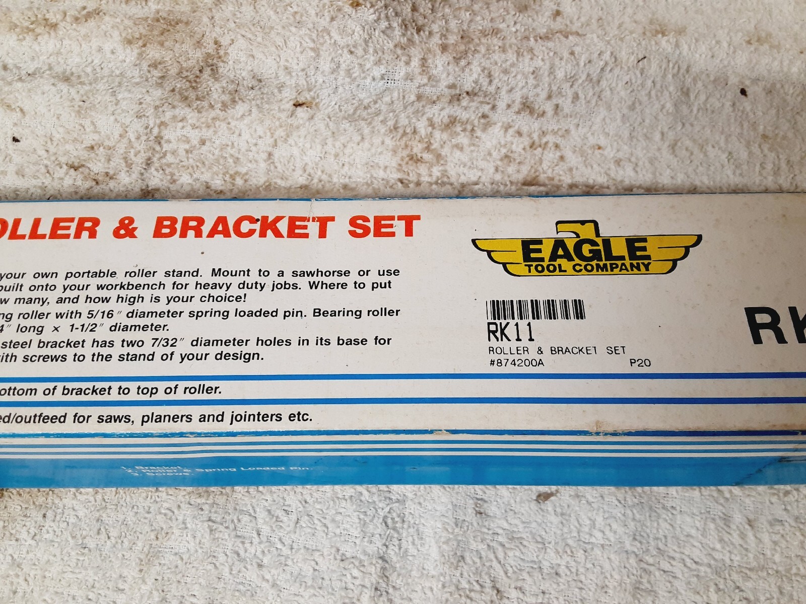 Eagle Tool Co. Long Roller & Bracket Set Galvanized Steel 13-3/4" RK11 ...