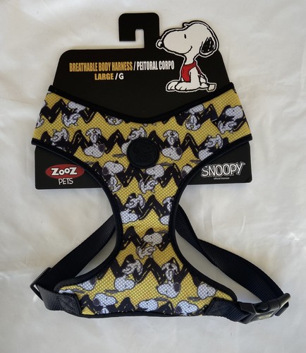 Peanuts Snoopy Adjustable Strap Red Vest Dog Harness Large NEW | eBay