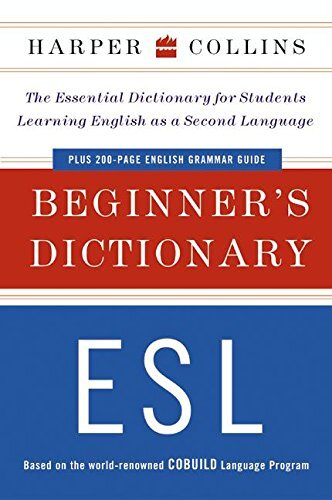 HARPERCOLLINS BEGINNER'S ESL DICTIONARY By Harpercollins Publishers Ltd ...